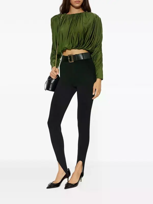 SELF-PORTRAIT Belted Stirrup Leggings