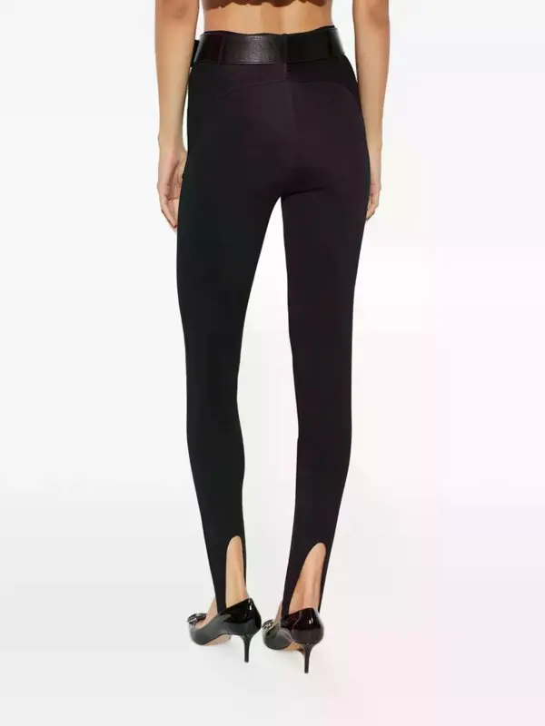 SELF-PORTRAIT Belted Stirrup Leggings