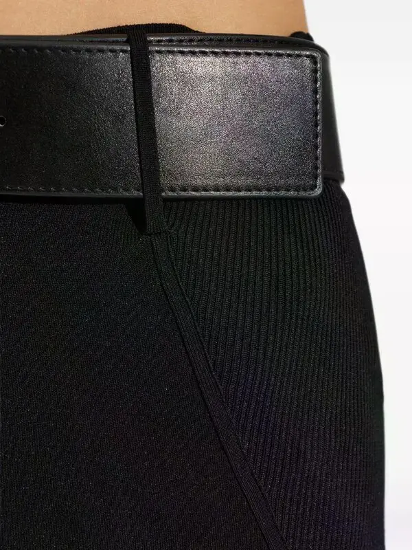 SELF-PORTRAIT Belted Stirrup Leggings