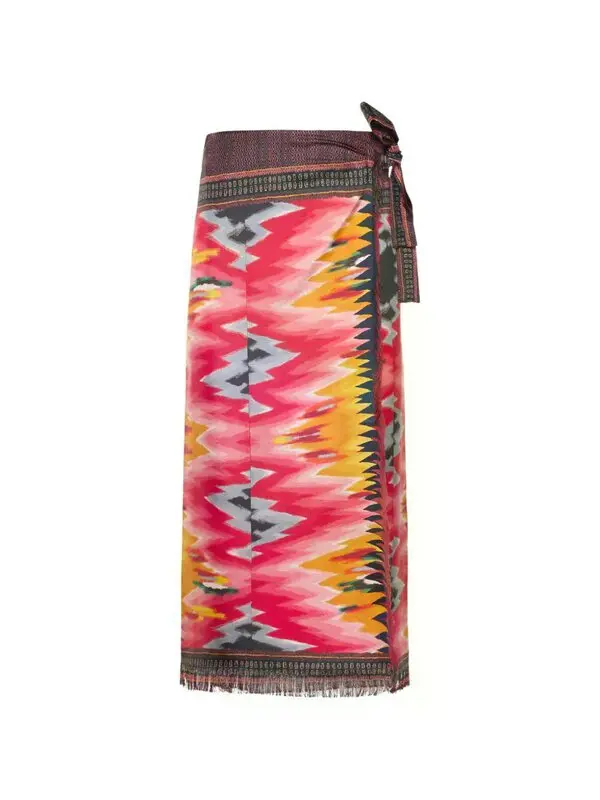PIERRE-LOUIS MASCIA Aloe Wrap Midi Skirt