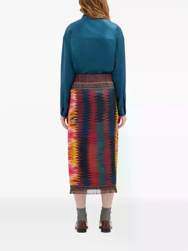 PIERRE-LOUIS MASCIA Aloe Wrap Midi Skirt