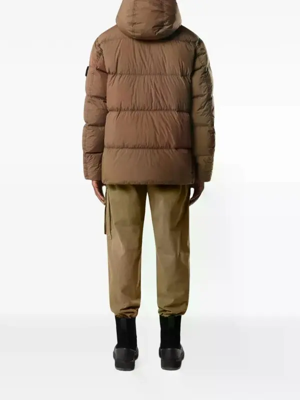Stone Island 4100037 Crinkle Reps Ny Wind-resistant Down Jacket With Anti-drop