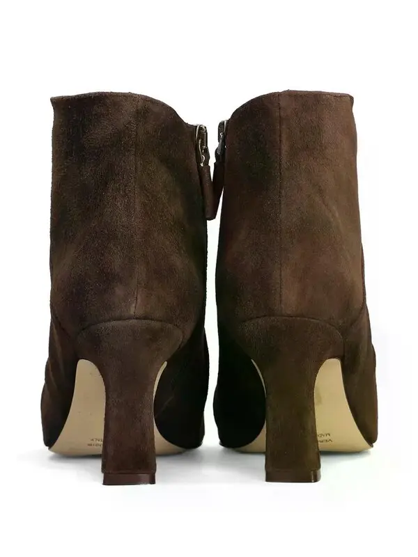 THE SELLER Ruched Point-toe Stiletto Ankle Boots