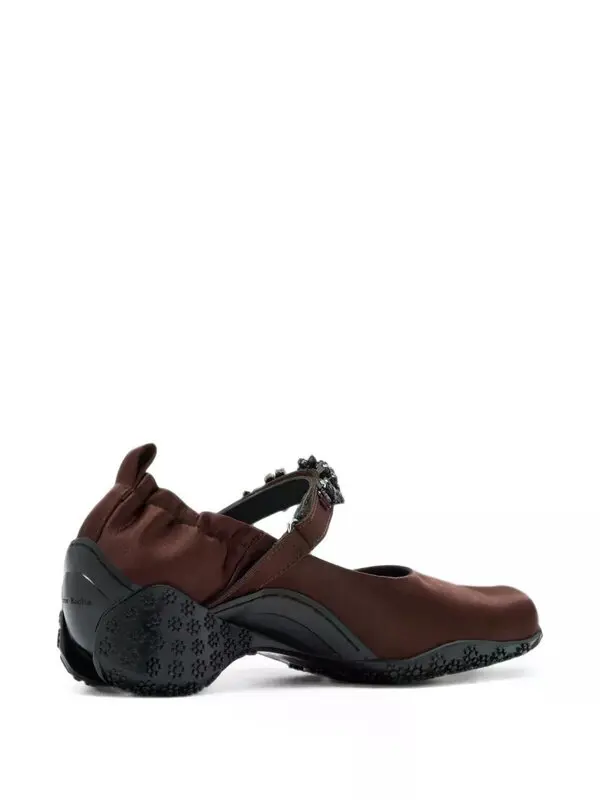 Simone Rocha Embellished Ballet Flats - Brown