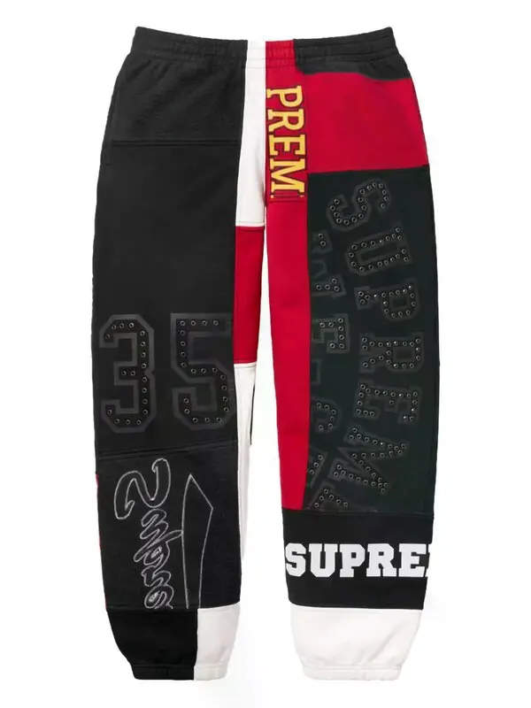 Supreme Patchwork Track Pants - Black