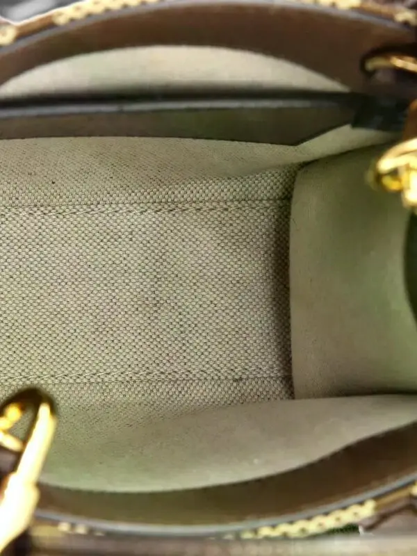 Gucci Vertical Tote Jumbo Gg Canvas Mini Crossbody Bag