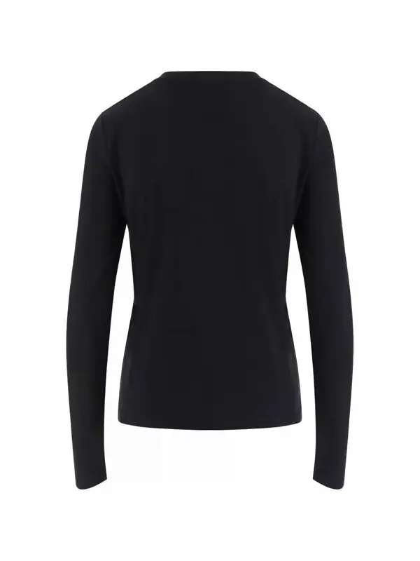Pinko Embellished Logo-patch Long-sleeve T-shirt