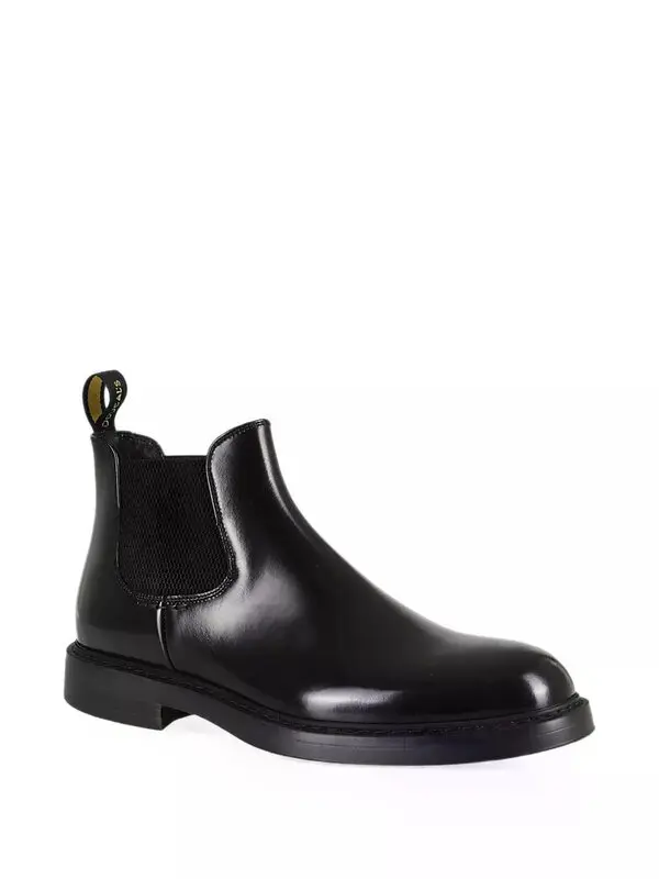 DOUCAL'S Polished Chelsea Boots - Black