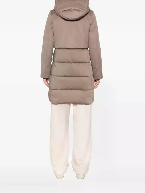 DUNO Padded-panel Hooded Coat