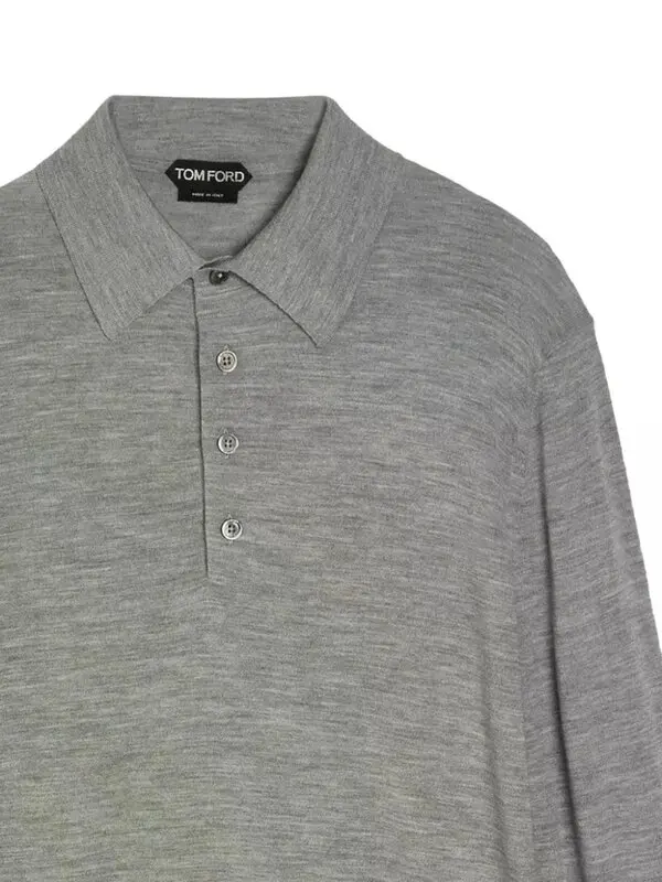 TOM FORD Long-sleeve Polo Shirt