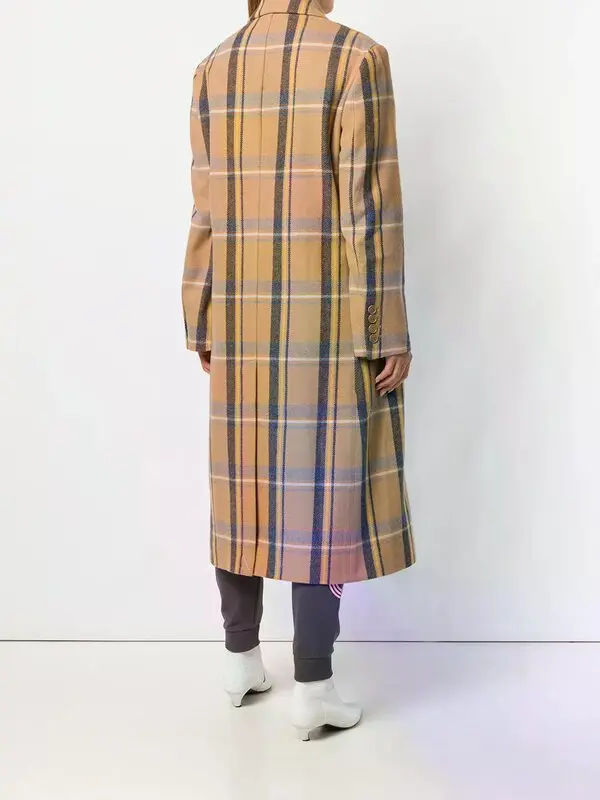 Stella McCartney Check Double Breasted Coat
