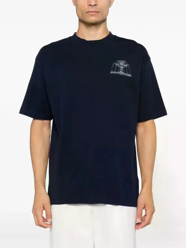 Drole De Monsieur Fountain T-shirt - Blue