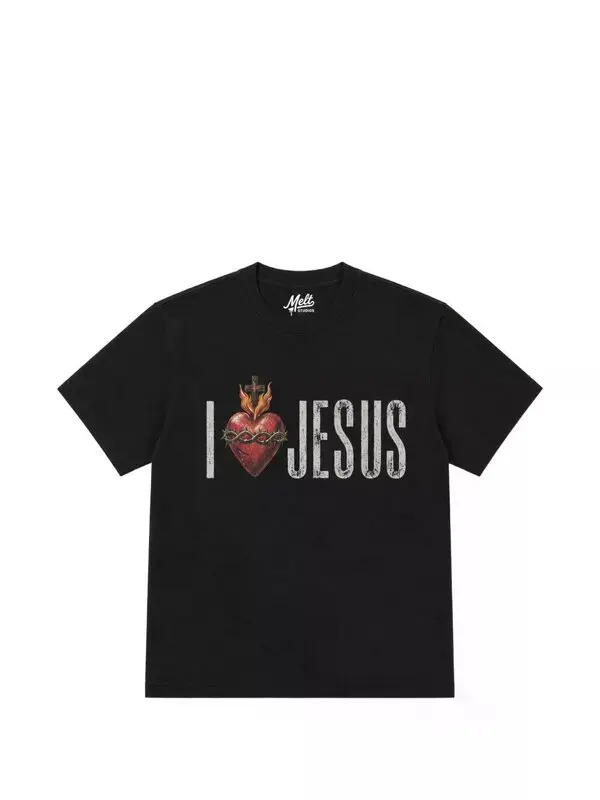MELT Graphic-print T-shirt - Black