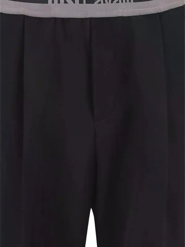 Just Cavalli Logo-waistband Pleated Trousers