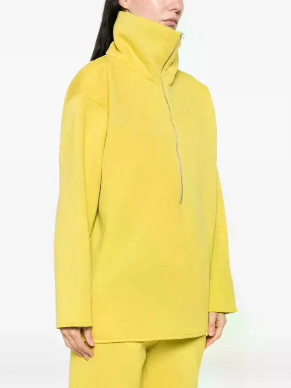 THE M.. The M. Hofu Half-zip Sweatshirt - Yellow
