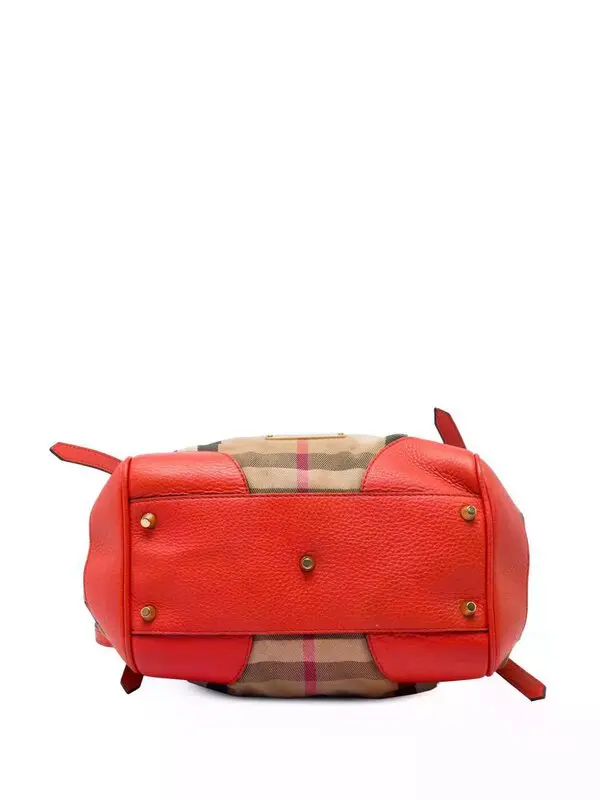 Burberry House Check Canvas And Leather Tote Bag