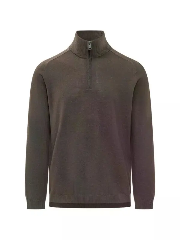 Premiata Quarter-zip Wool Sweater