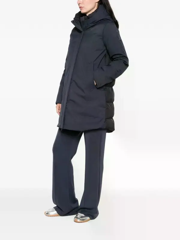 BOMBOOGIE Quilted Hooded Coat - Blue
