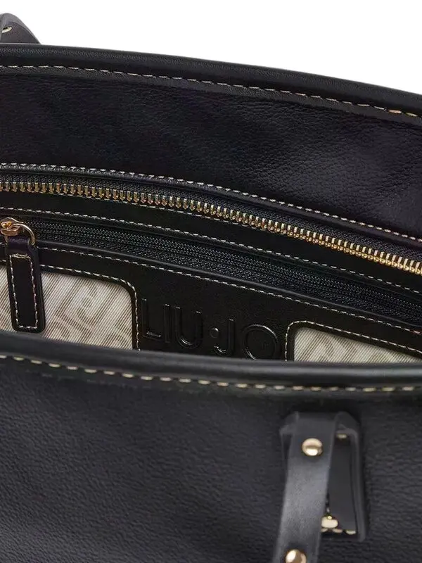 Liu Jo Studded Pebbled-effect Tote Bag