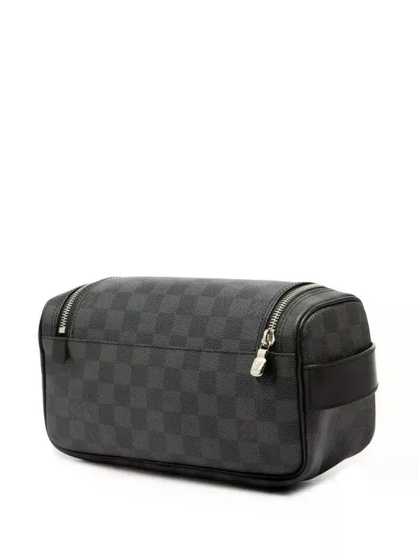 LOUIS VUITTON Damier Graphite Toiletry Pouch Clutch Bag