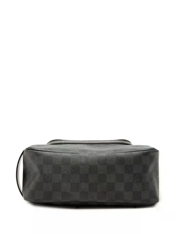 LOUIS VUITTON Damier Graphite Toiletry Pouch Clutch Bag