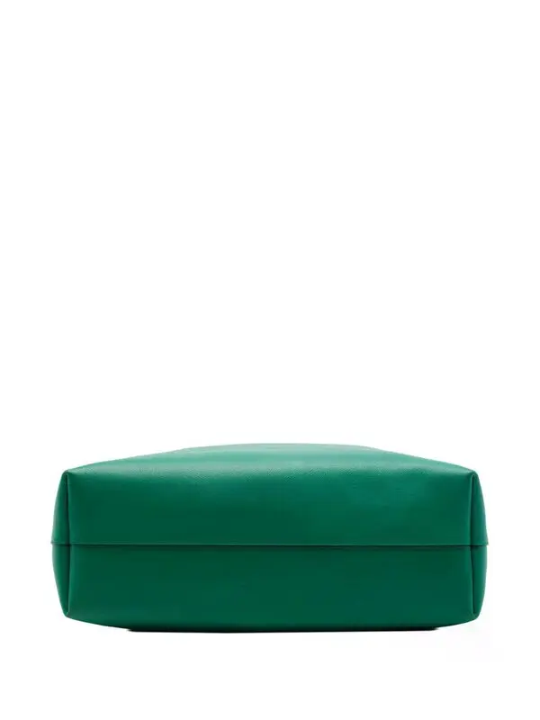 Saint Laurent Leather Shopping Tote Bag - Green