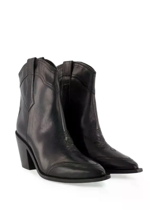 Zadig&Voltaire Cara Spazzo Cowboy Boots - Black
