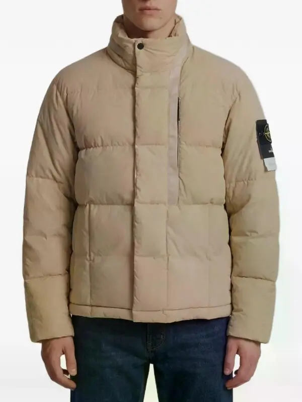 Stone Island Quilted Logo Patch Jacket
