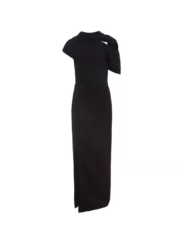 Monse Draped Cut-out Maxi Dress - Black