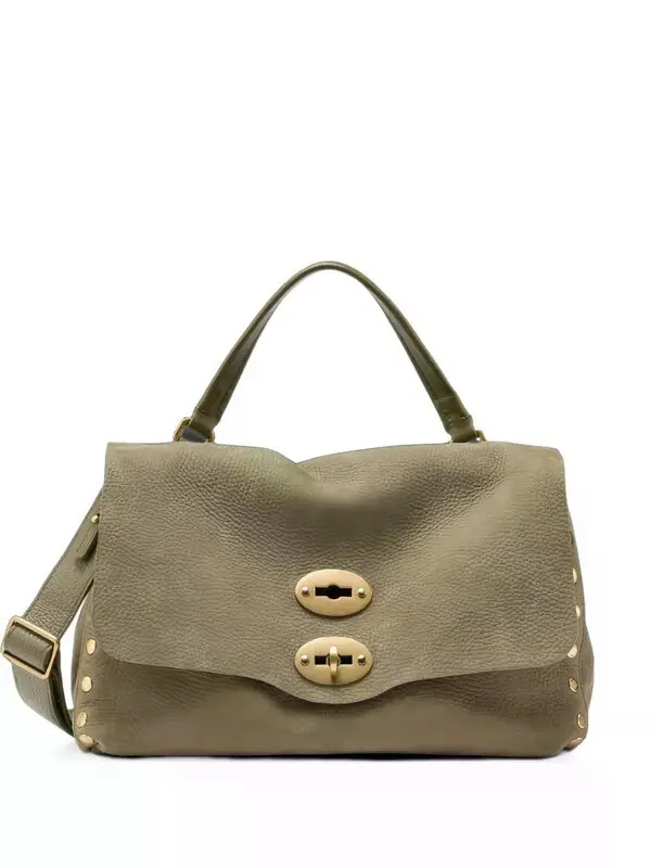 ZANELLATO Small Postina Stud-embellished Leather Tote Bag