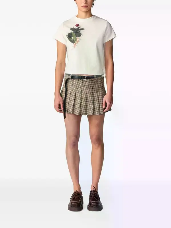 Monse Pleated Belted Mini Skirt