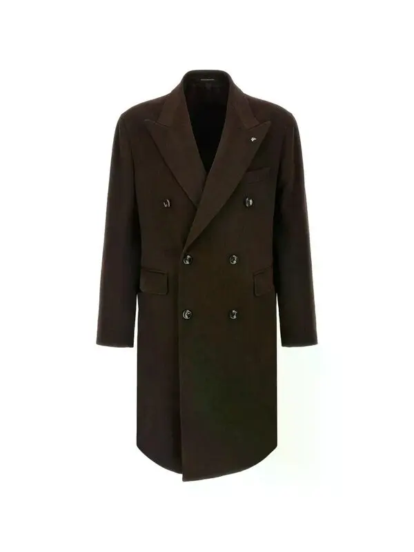 Tagliatore Double-breasted Peak Lapel Coat