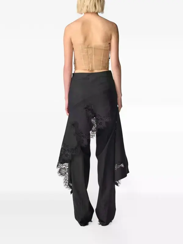 Monse Floral-motif Tulle Corset Top