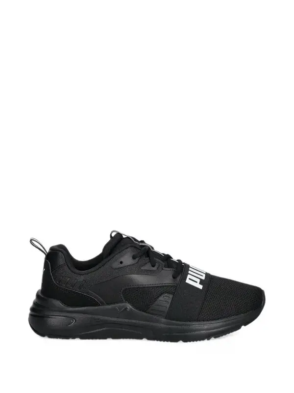 PUMA Softride Wired 2 Logo-strap Sneakers - Black