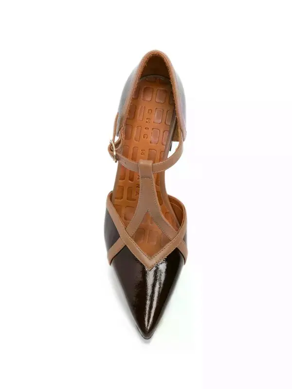 Chie Mihara Aware T-bar Patent Leather Heeled Pumps