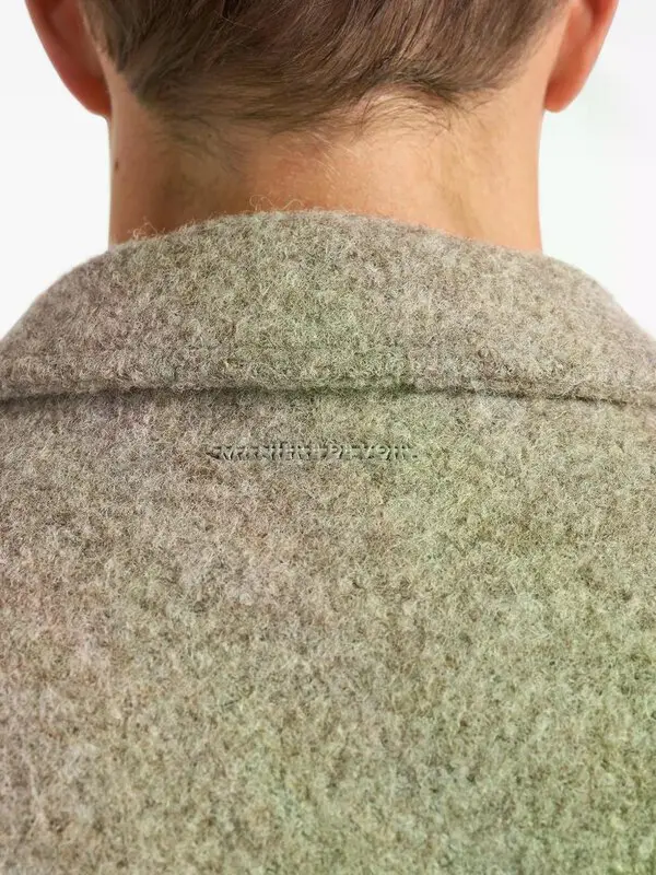 Manière De Voir Wool Bouclé Jacket With Revere Collar