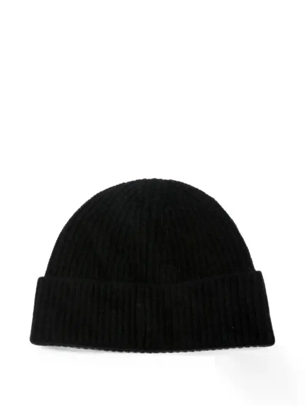 Lacoste Ribbed-knit Logo-patch Beanie Hat