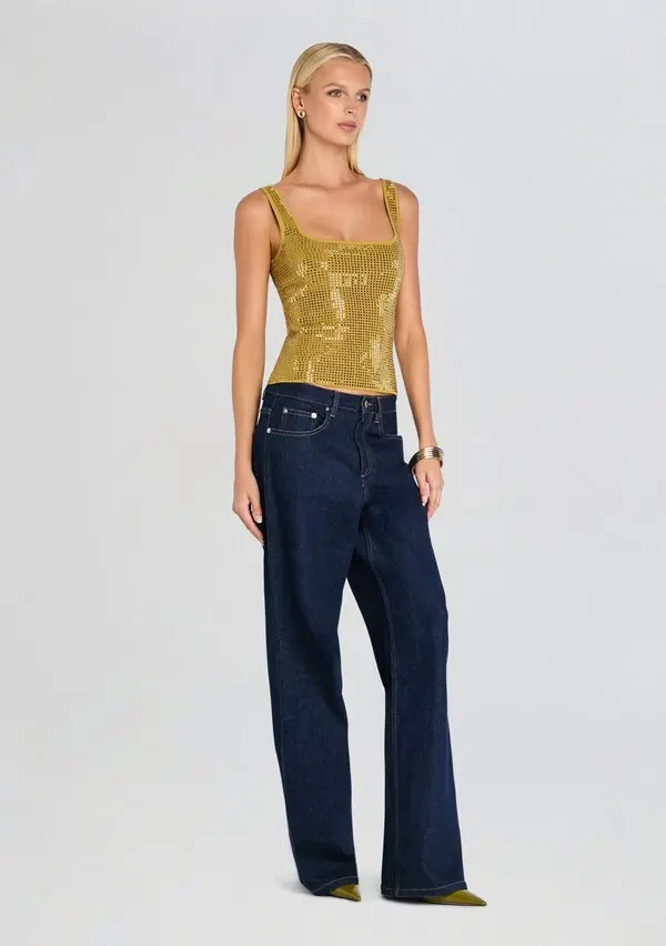Retrofete Marzia Embellished Top