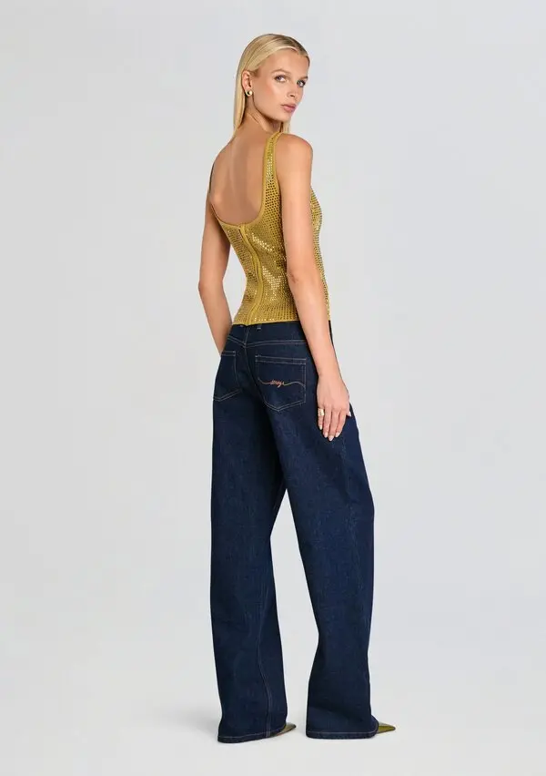 Retrofete Marzia Embellished Top