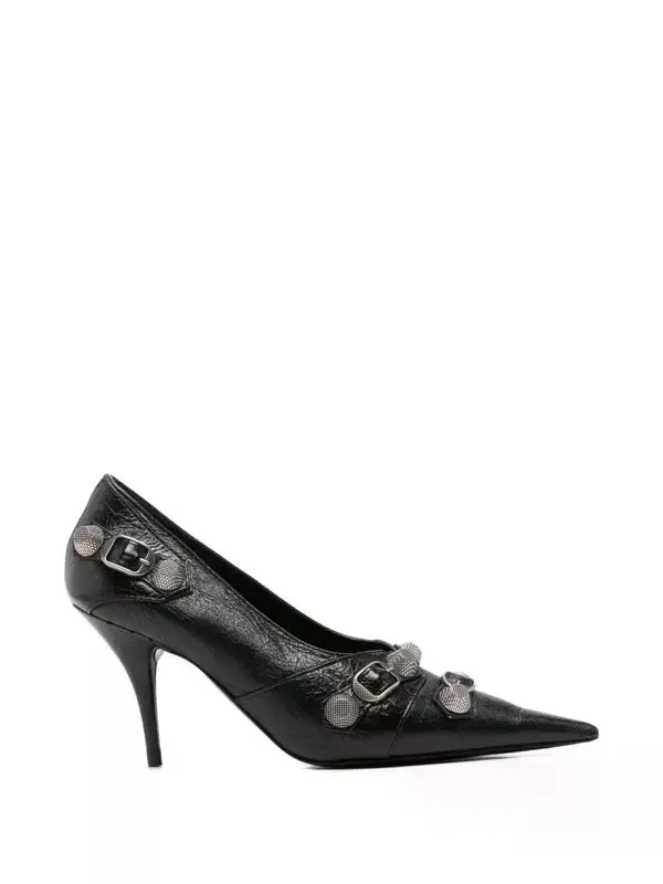 Balenciaga Studded Buckle Pumps - Black
