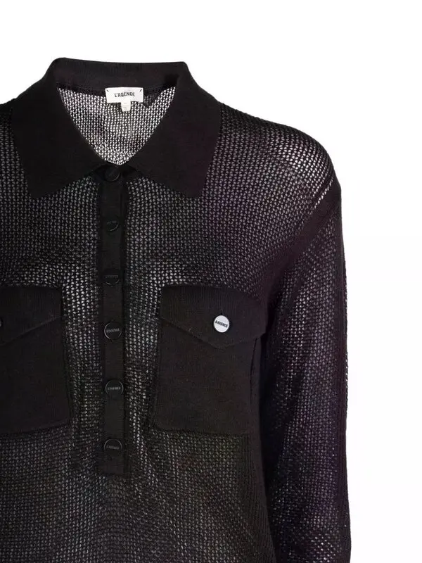 L'Agence Carine Pointelle Polo Top