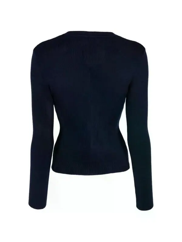 Sea Jane Ribbed-knit Henley Sweater