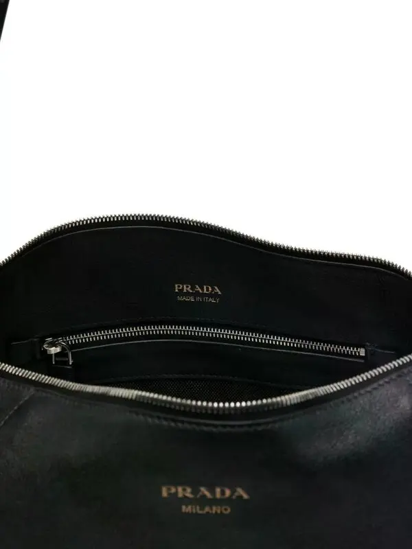 Prada Logo-detail Leather Shoulder Bag