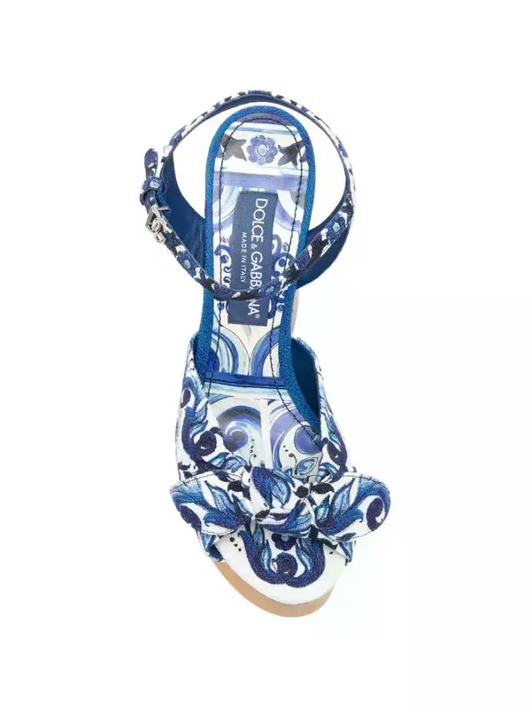 Dolce & Gabbana Azulejos Floral-motif Sandals