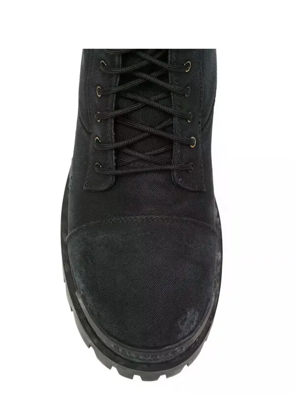 Balenciaga Lace-up Combat Boots - Black