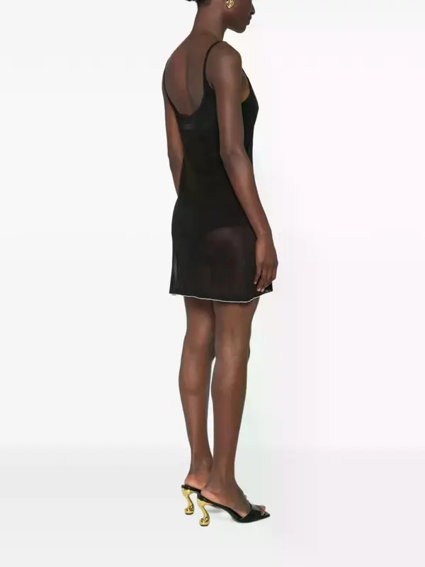 Jacquemus La Robe Maille Roupao Sheer Mini Dress