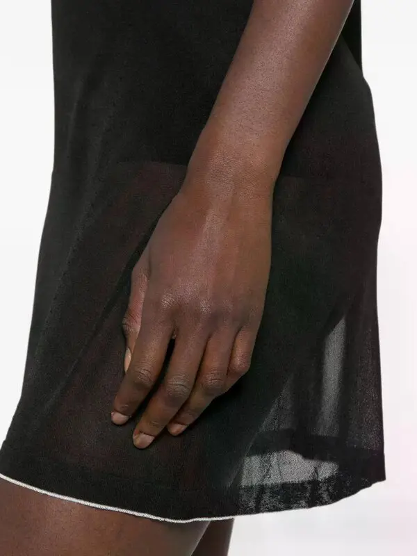 Jacquemus La Robe Maille Roupao Sheer Mini Dress
