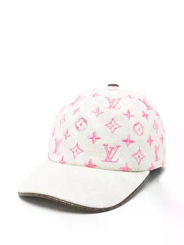 LOUIS VUITTON Monogram-pattern Baseball Cap - Neutrals