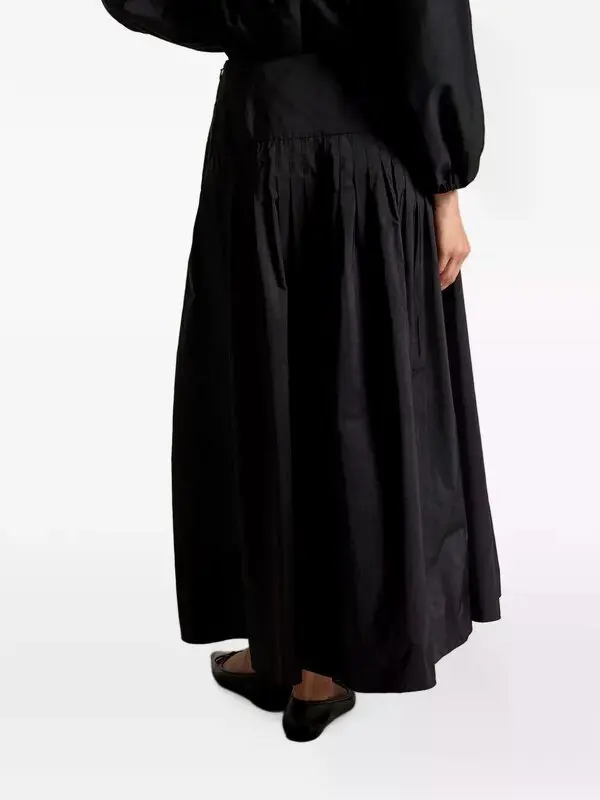Polo Ralph Lauren Pleated Flared Maxi Skirt