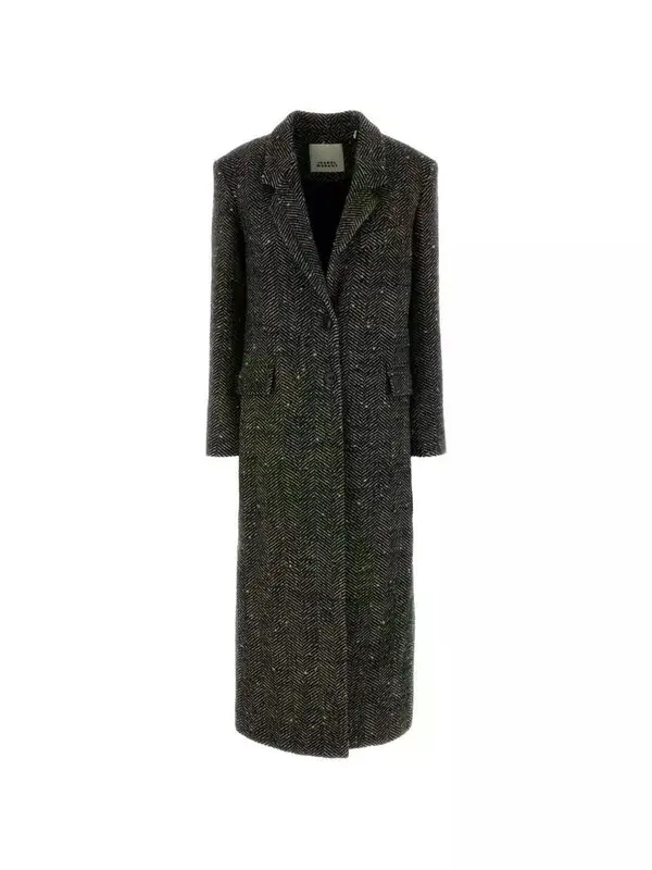Isabel Marant Étoile Herringbone Pattern Ealine Coat